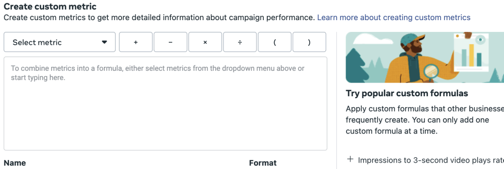 How to Create a Custom Metric in Meta Ads | RedPandas Digital
